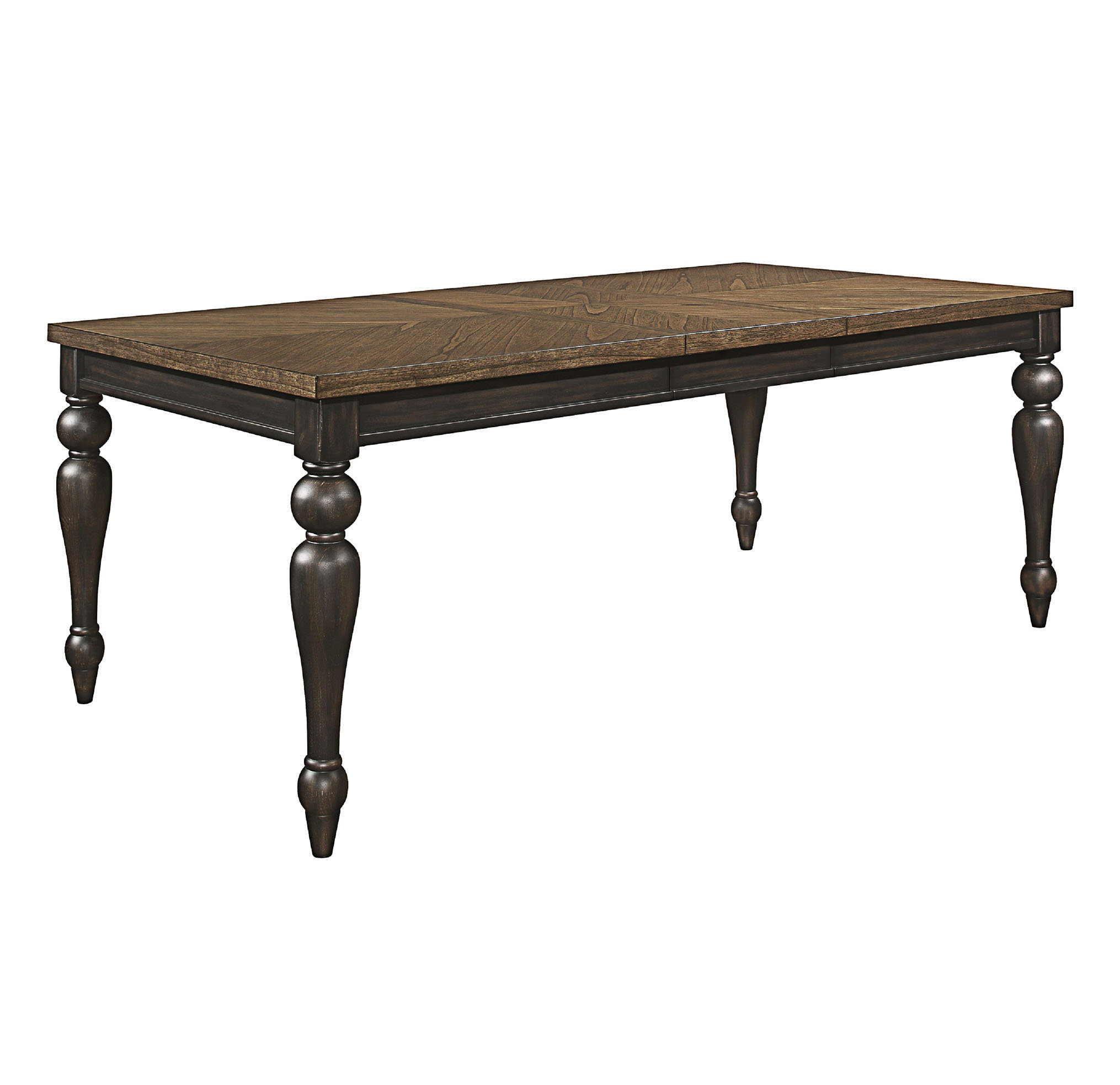 Astoria Grand Traditional Two-Tone Dining Table With Extension Leaf ...