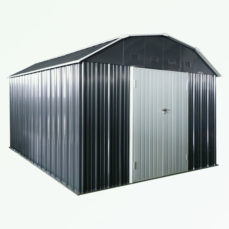 hanada Storage shed with Arch Roof and Lockable Doors | Wayfair