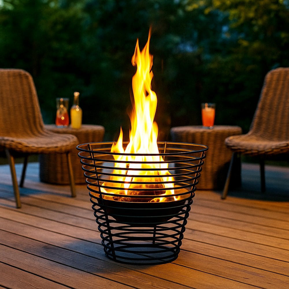 Dakota Fields Outdoor Fire Pit Basket Garden Patio Heater Camping Log ...