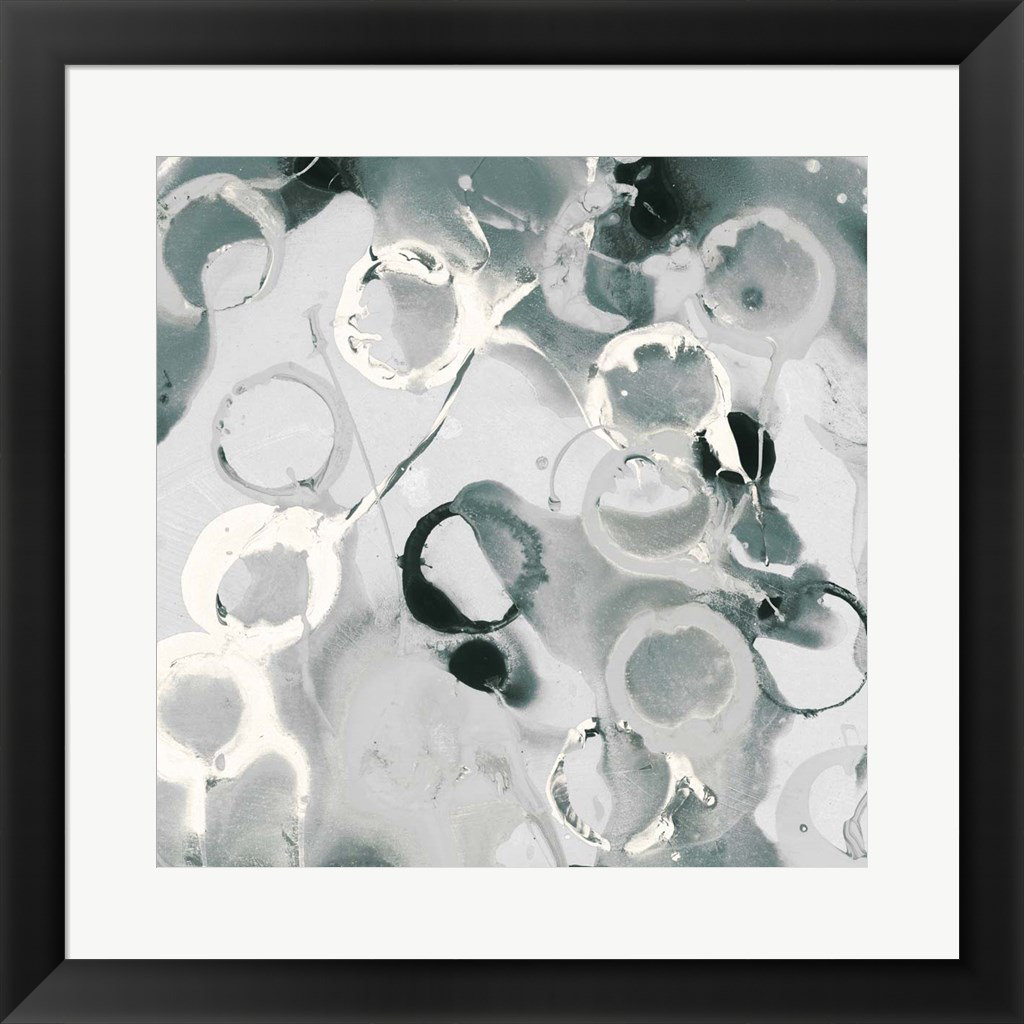 Orren Ellis Teal Spatter II By Posters International Studio, Framed ...