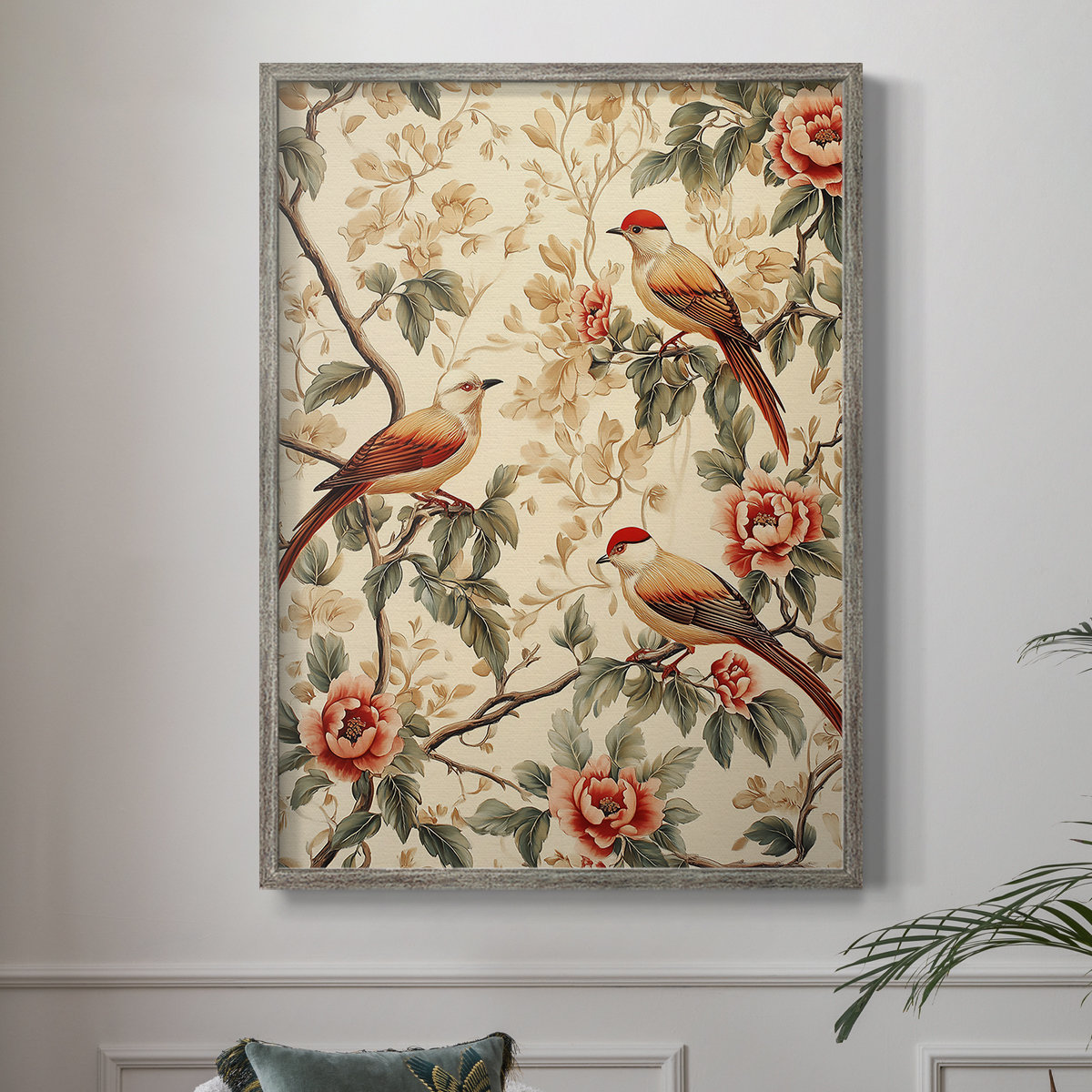 Lark Manor™ WM MORRIS Series XCVII Framed Print - Solid Wood | Wayfair