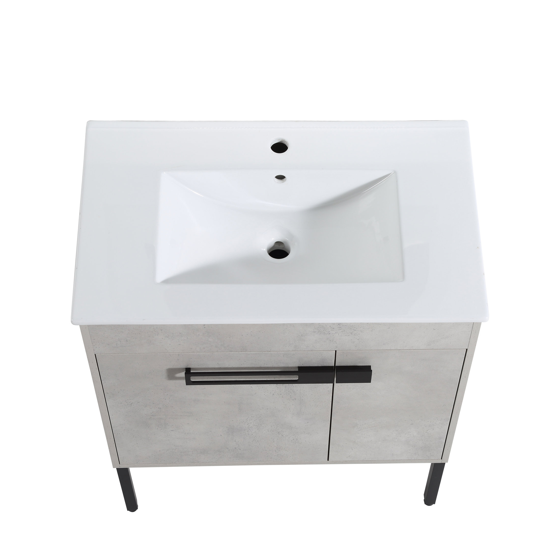Latitude Run® 30 Inch Bathroom Vanity with Sink, Freestanding Bathroom ...