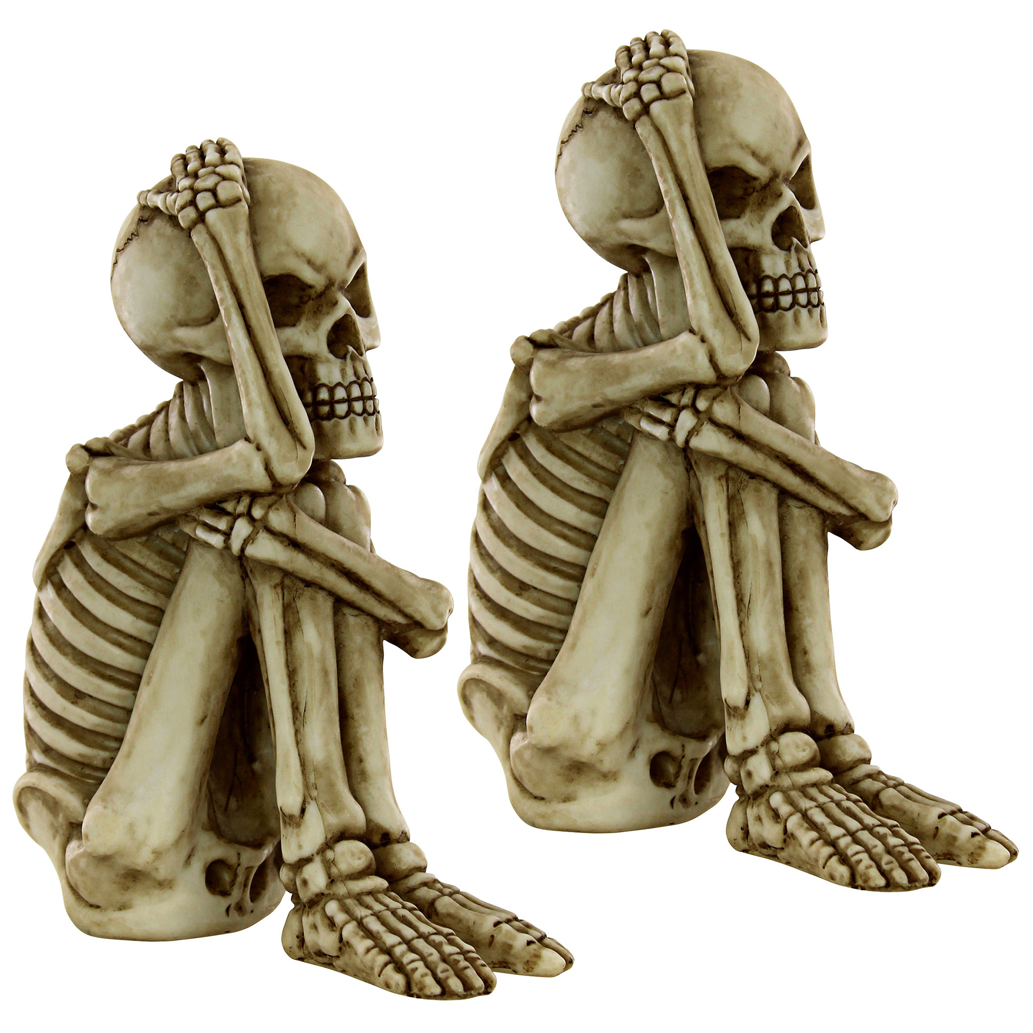 Design Toscano Bone Jangles Skeleton Sitter Figurines | Wayfair