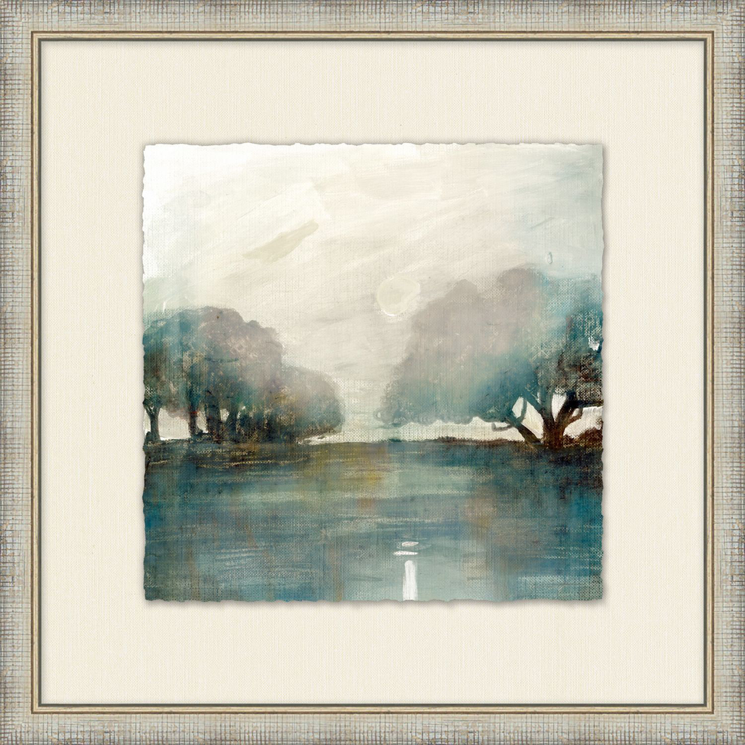 Wendover Art Group Lake View at Dusk 2 - Single Picture Frame Print on ...