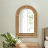 Bayou Breeze Brooklen Wicker / Rattan Arch Mirror & Reviews | Wayfair
