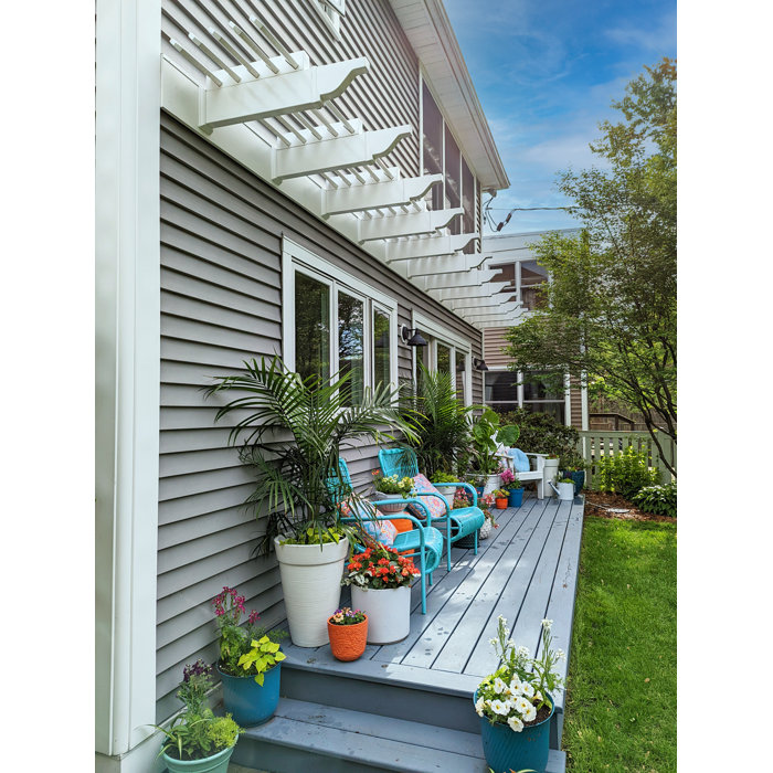 Modern Pergola Kits Vinyl Pergola with Canopy & Reviews | Wayfair