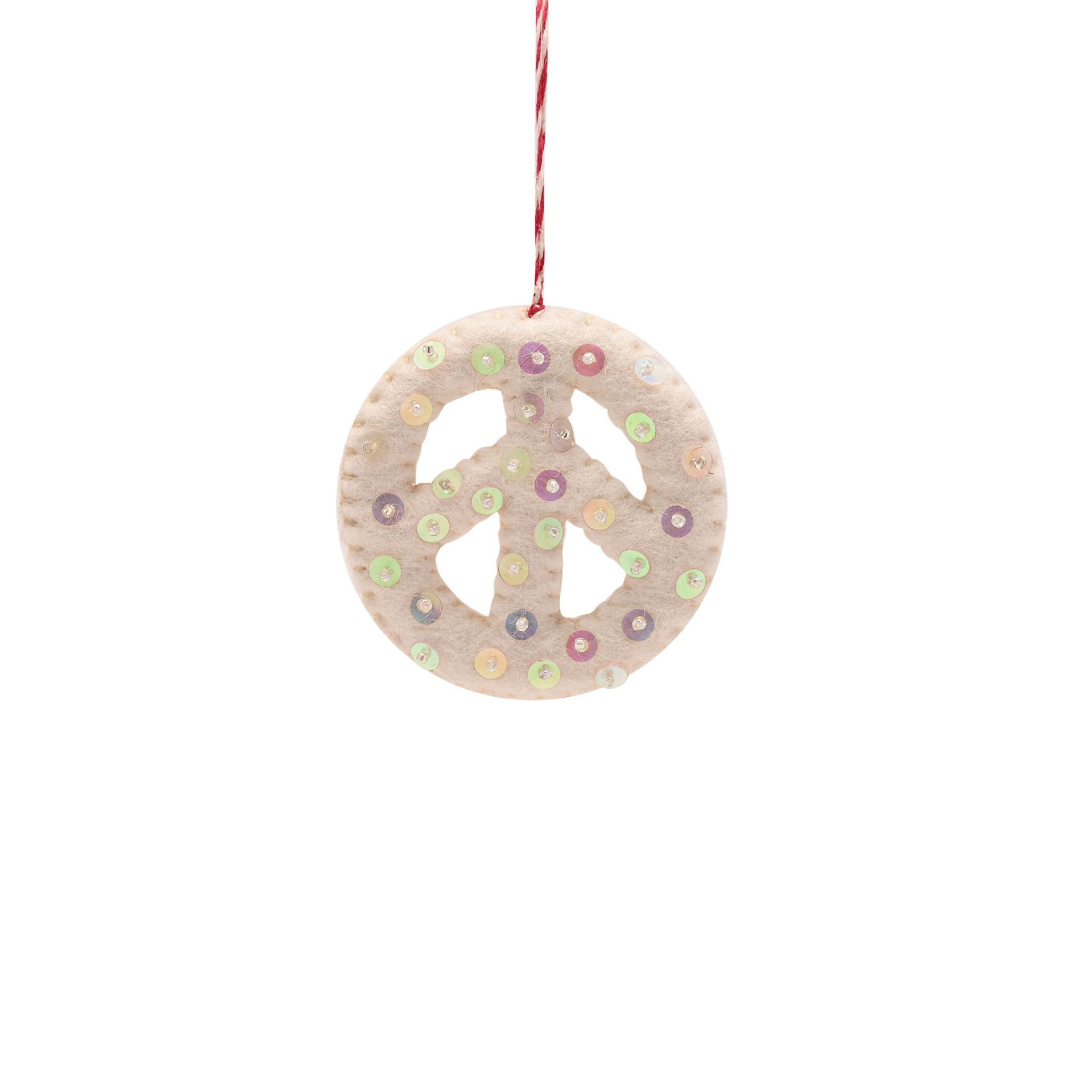The Seasonal Aisle Peace Sign Felt Hanging Decoration | Wayfair.ie