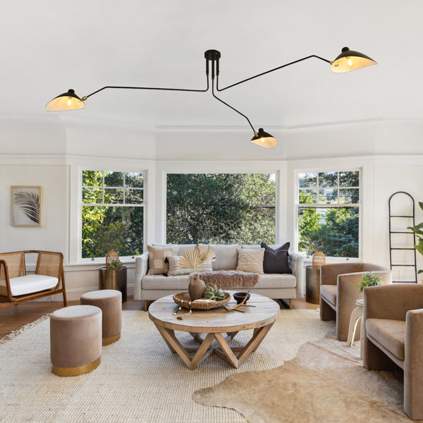 Wrought Studio™ Graiden 3 - Light Geometric Chandelier & Reviews | Wayfair