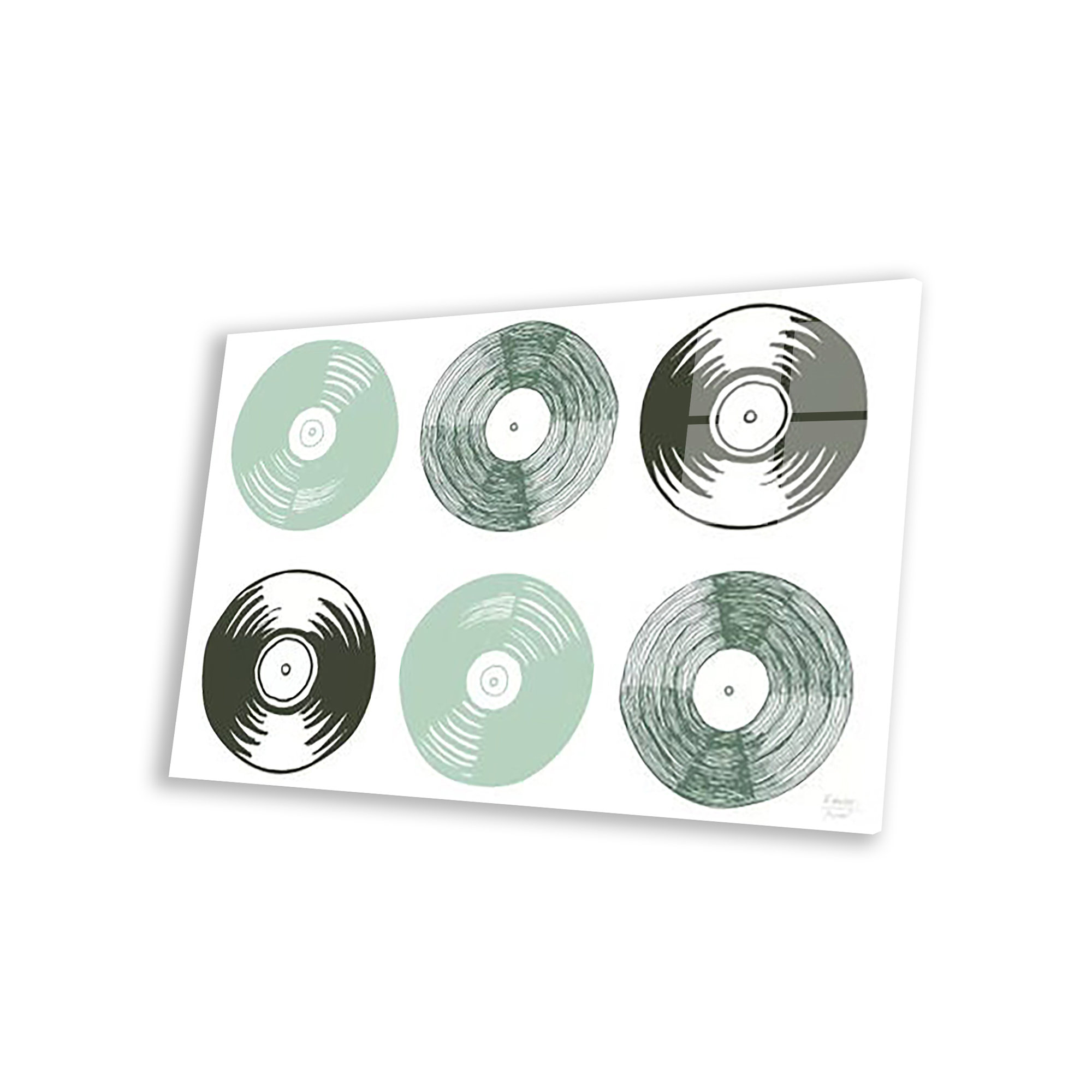 Latitude Run® Six Vinyl Records Print On Acrylic Glass - Wayfair Canada