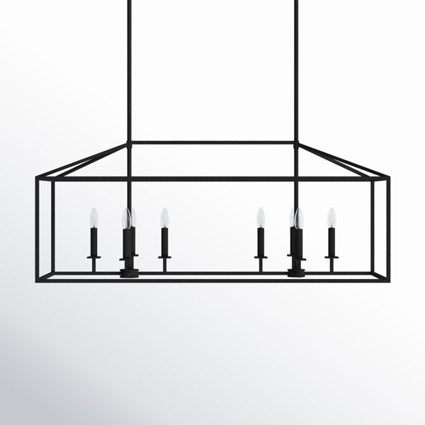 Joss & Main Ellis 8-Light Dimmable Metal Linear Chandelier & Reviews ...