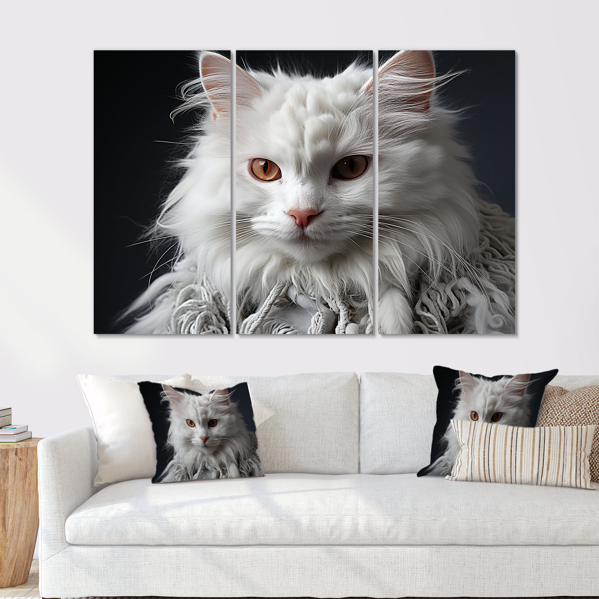 Latitude Run® Selkirk Rex Cat Sophistication - Cat Wall Art Living Room ...