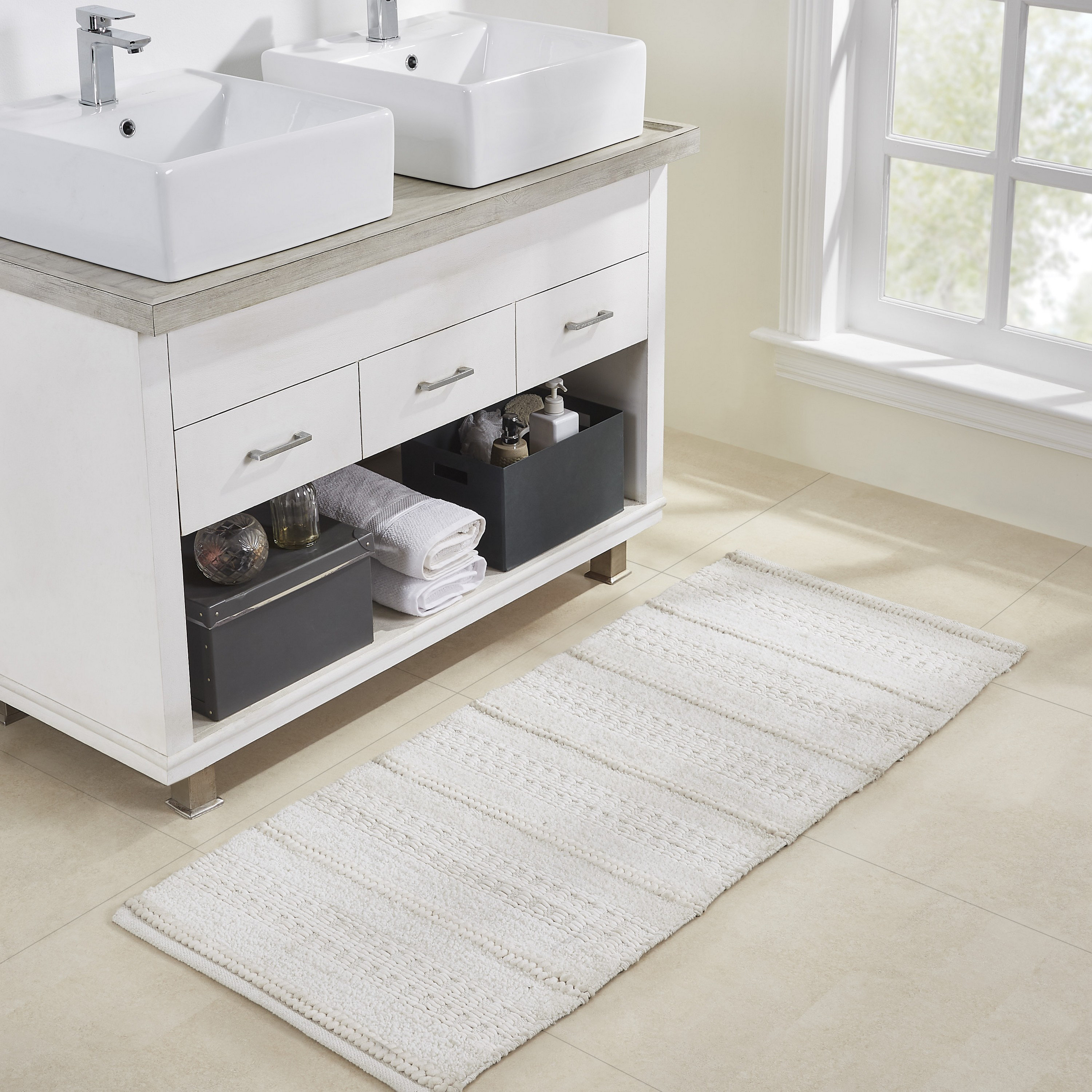 Tahari Asalia Micro Chenille Bath Runner, 24" x 60 & Reviews | Wayfair