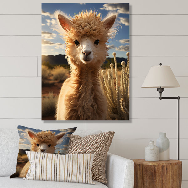 Bungalow Rose Azsha " Alpaca Vibrant Portrait II " on Canvas - Wayfair ...