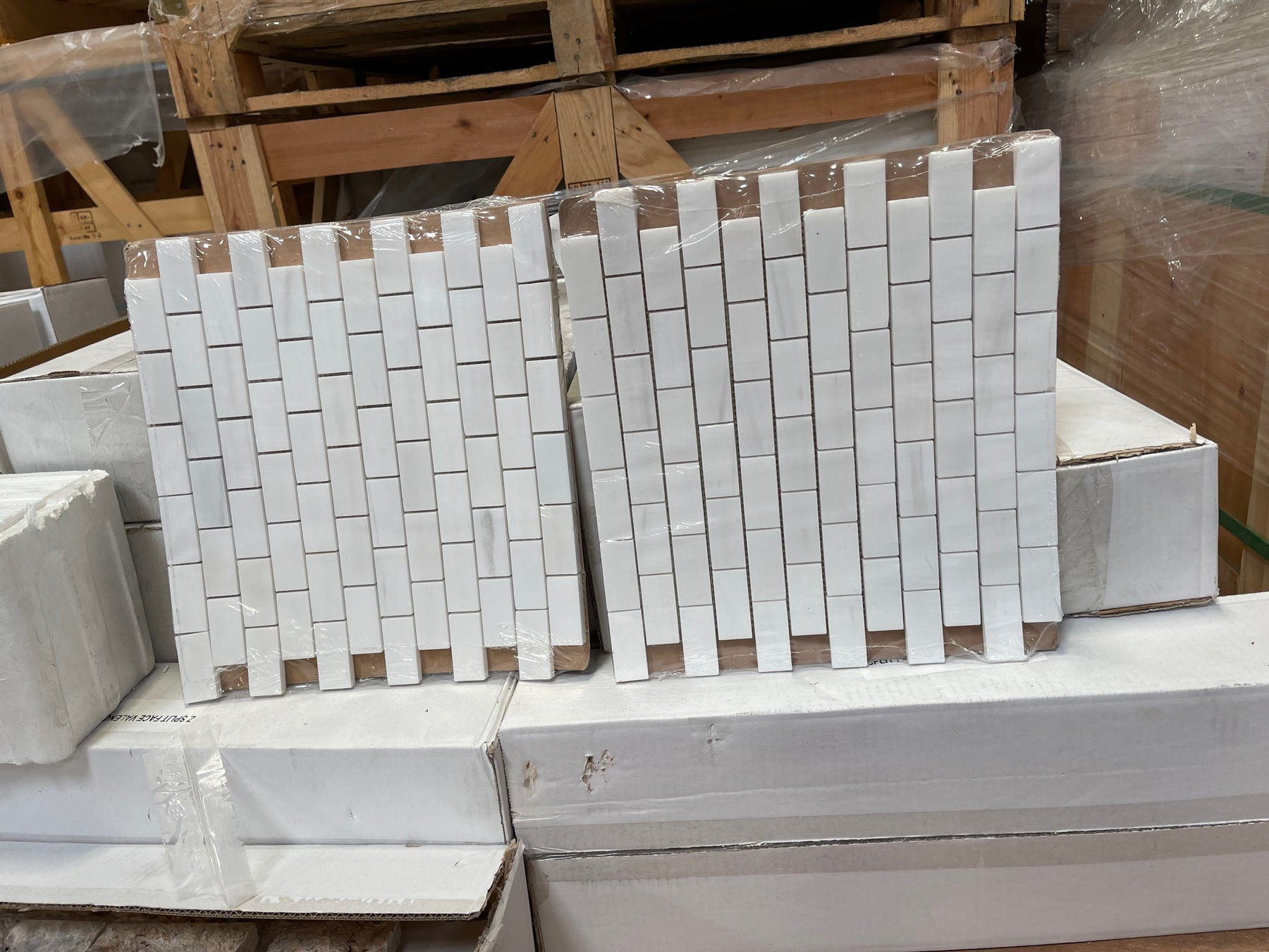 Stone & Tile Shoppe, Inc. Marble Brick Joint Mosaic Wall & Floor Tile ...