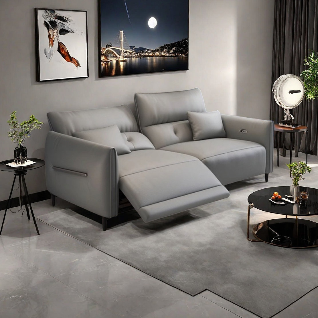 Ebern Designs Stylish Telescopic Electric Sofa | Wayfair