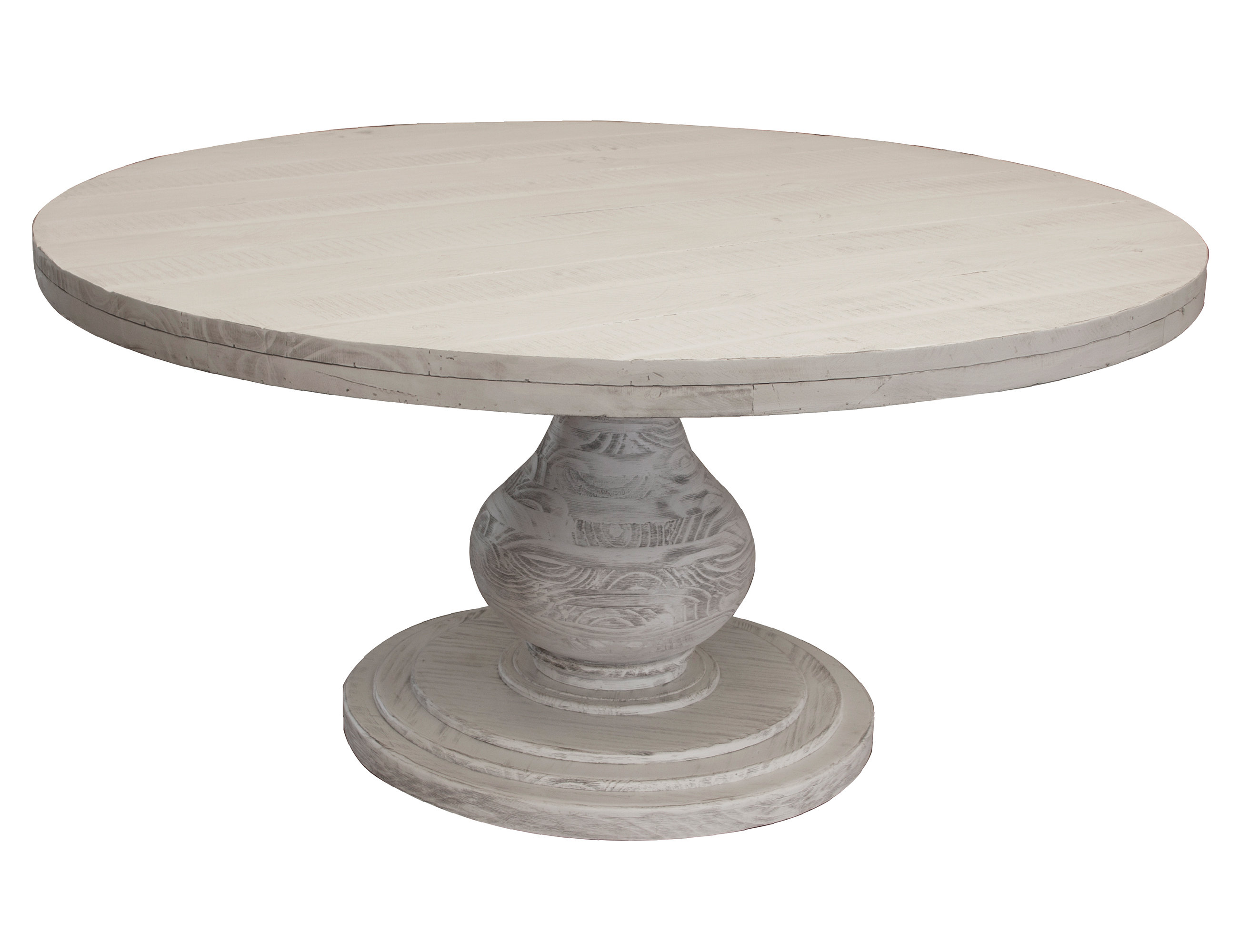 International Furniture Direct Bonanza Ivory Round Table | Wayfair