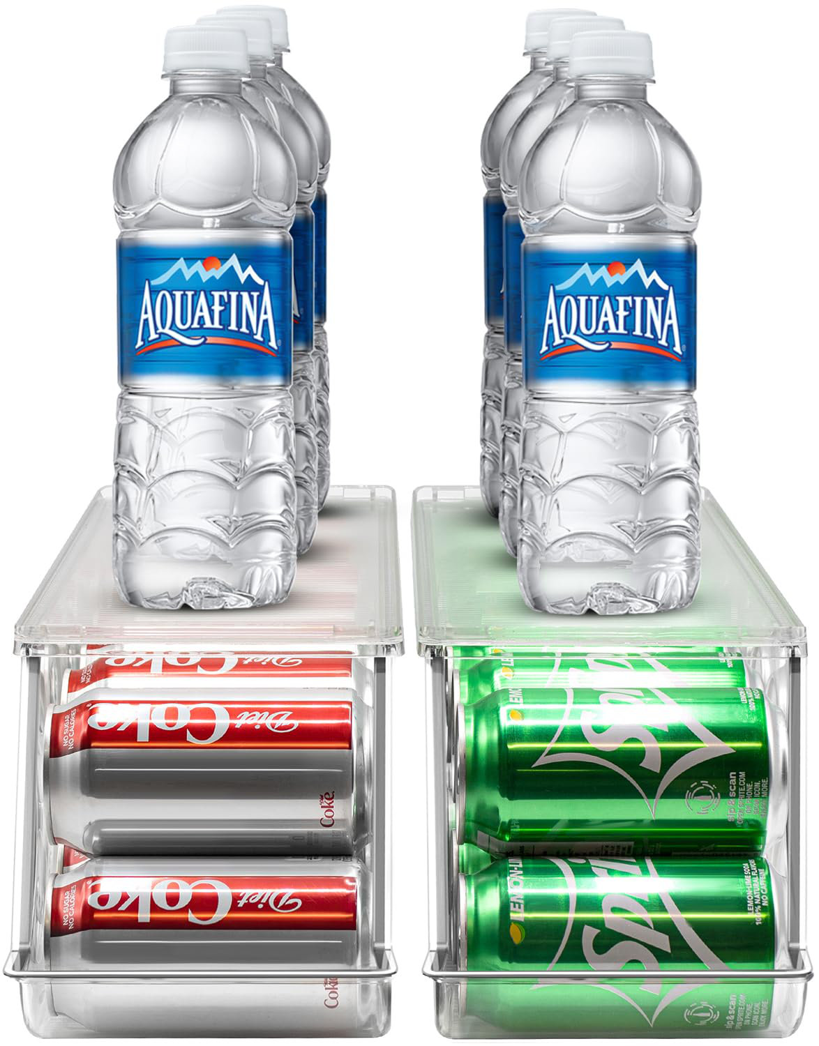 Rebrilliant Soda Can Organizer For Refrigerator Stackable Can Holder ...