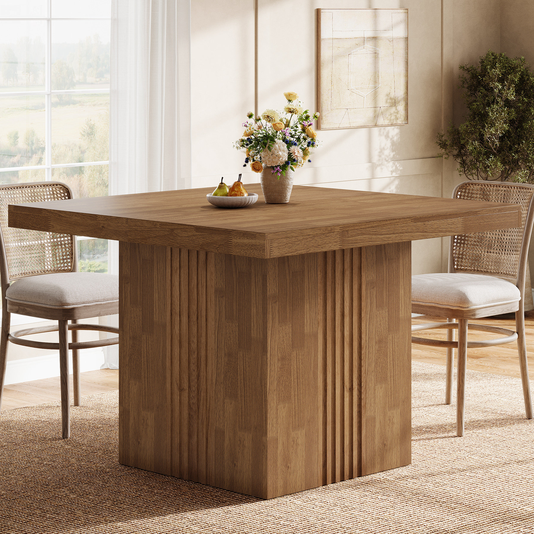 Ebern Designs 39.4 Inch Square Dining Table - Wayfair Canada