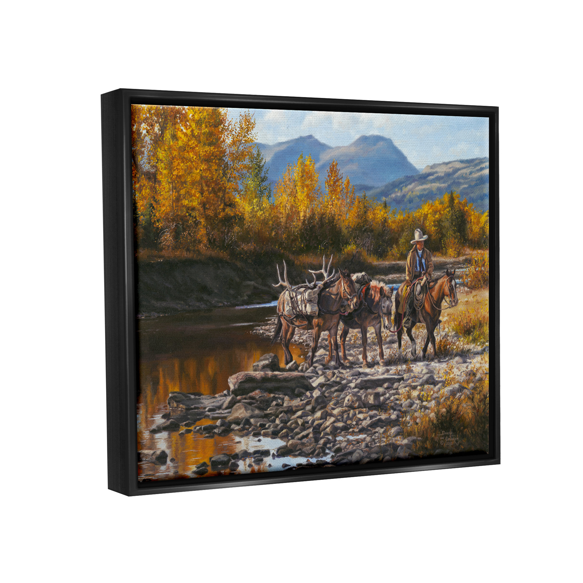 Stupell Industries Down From High Country Cowboy by David Graham | Wayfair
