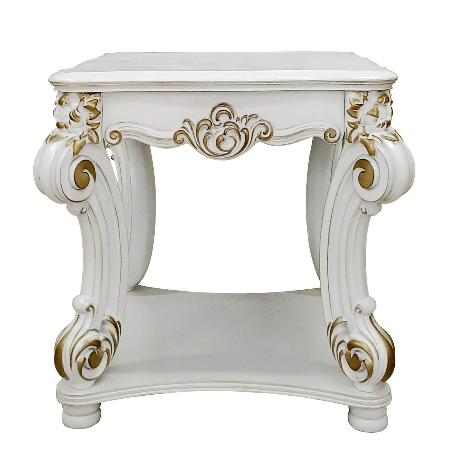 HMLIFE End Table With Bottom Shelf, Side Table, Side Table Living Room ...