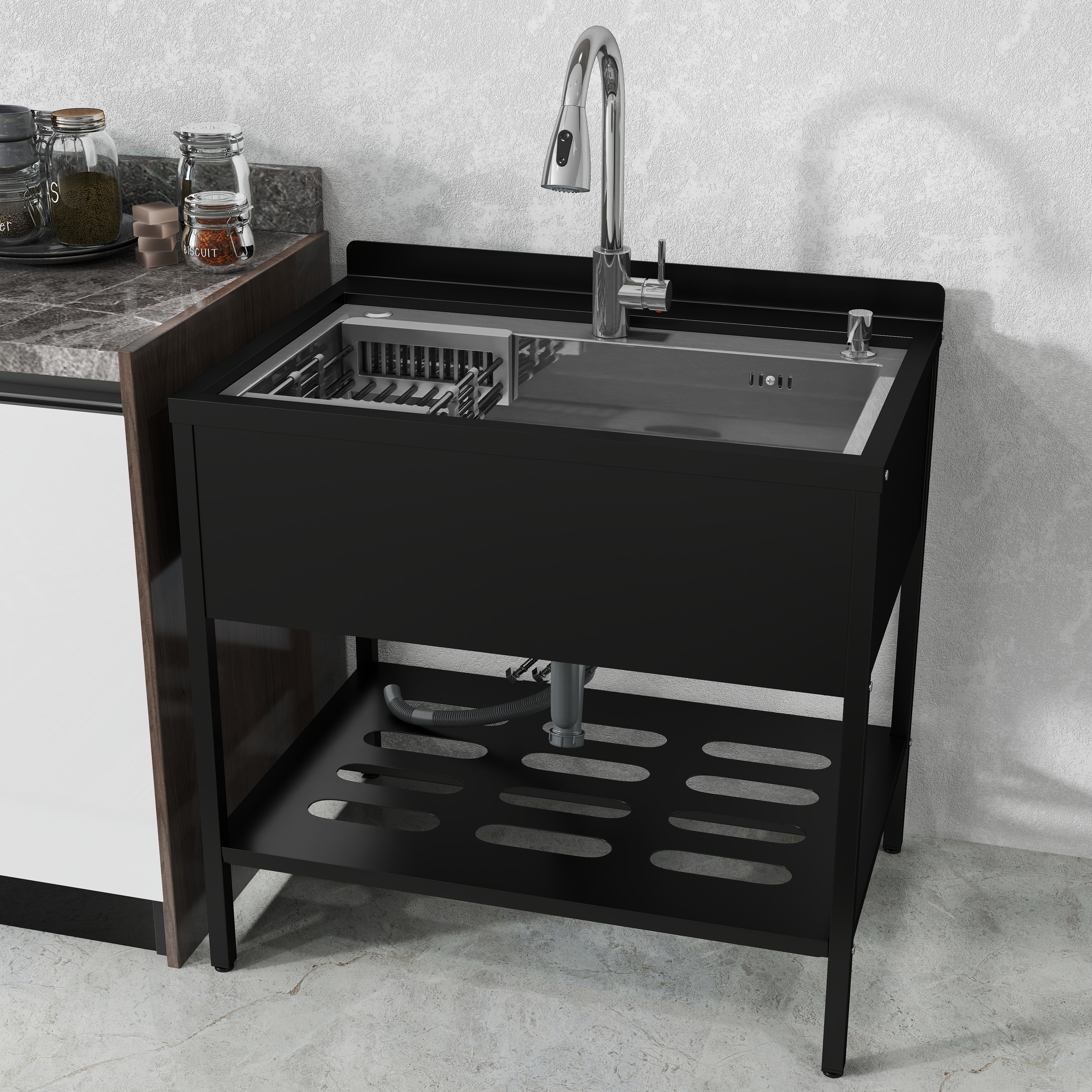 IGUANNA Stainess Steel Single Bowl Utility Sink & Reviews | Wayfair