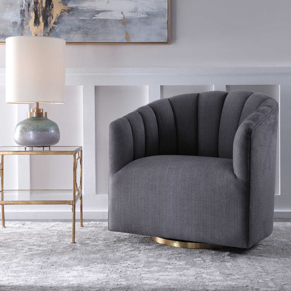 Bohouse Cutty Upholstered Swivel Barrel Chair | Wayfair