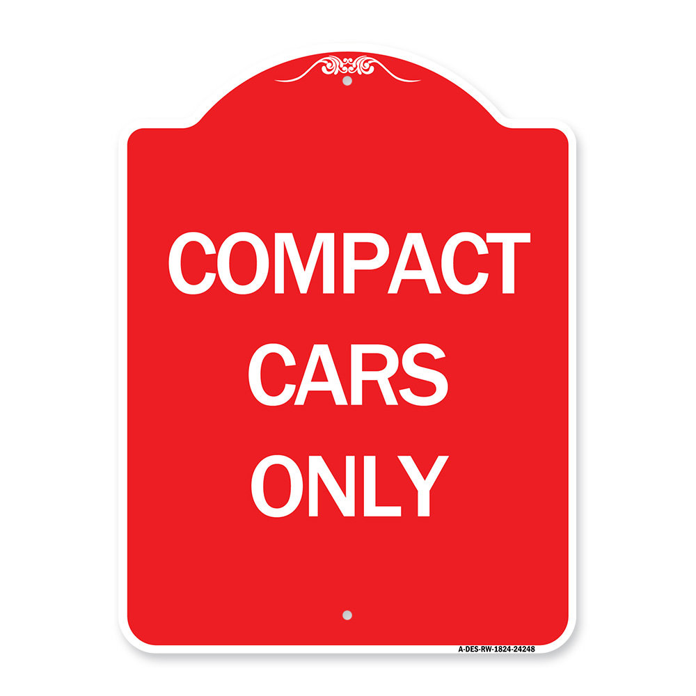 Signmission Designer Series Sign - Compact Cars Only - No Trucks Suvs ...