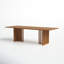 Joss & Main Lamesa 103.5'' Solid Oak Dining Table | Joss & Main
