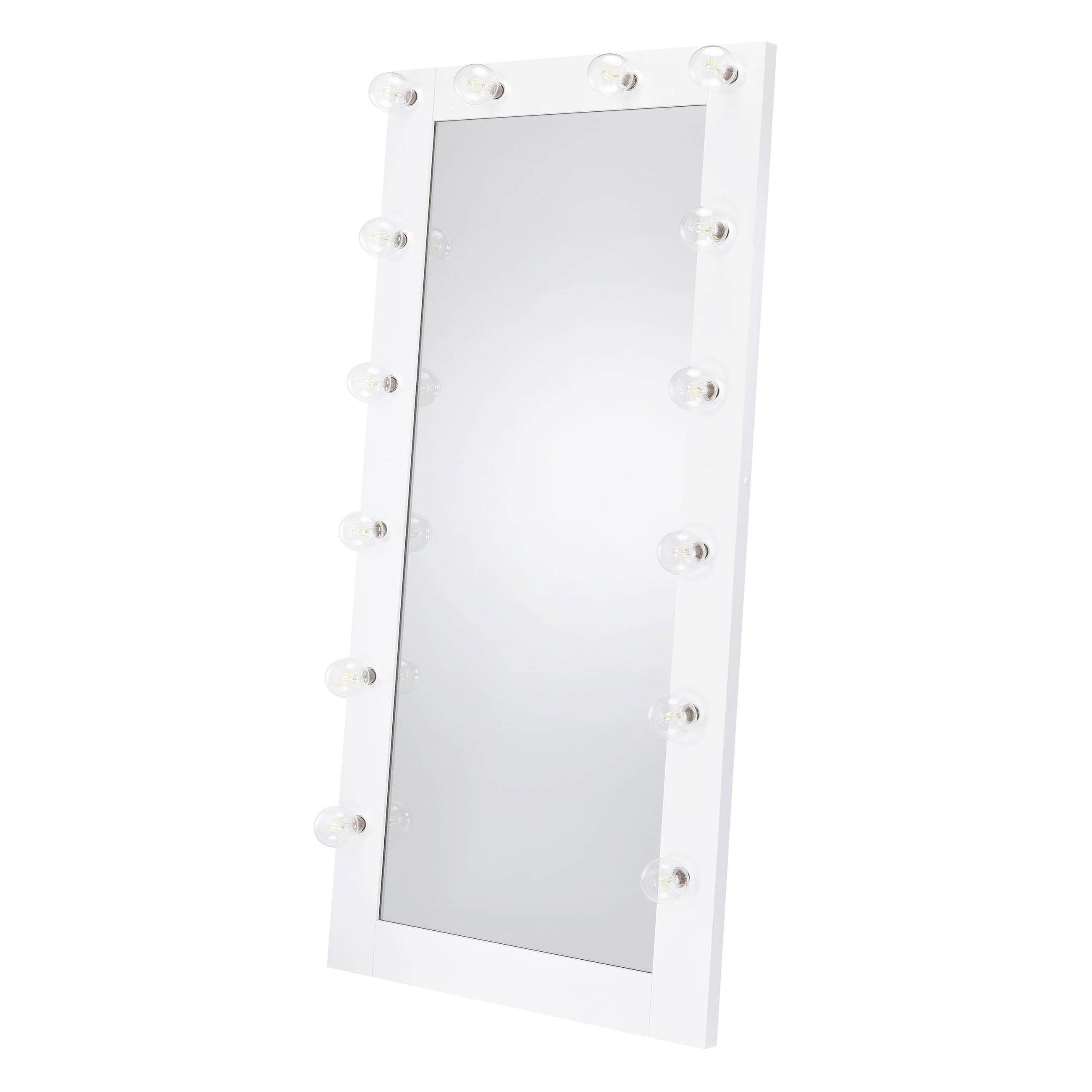 Latitude Run® 32 x 71 Inch Floor Mirror LED Lighting | Wayfair