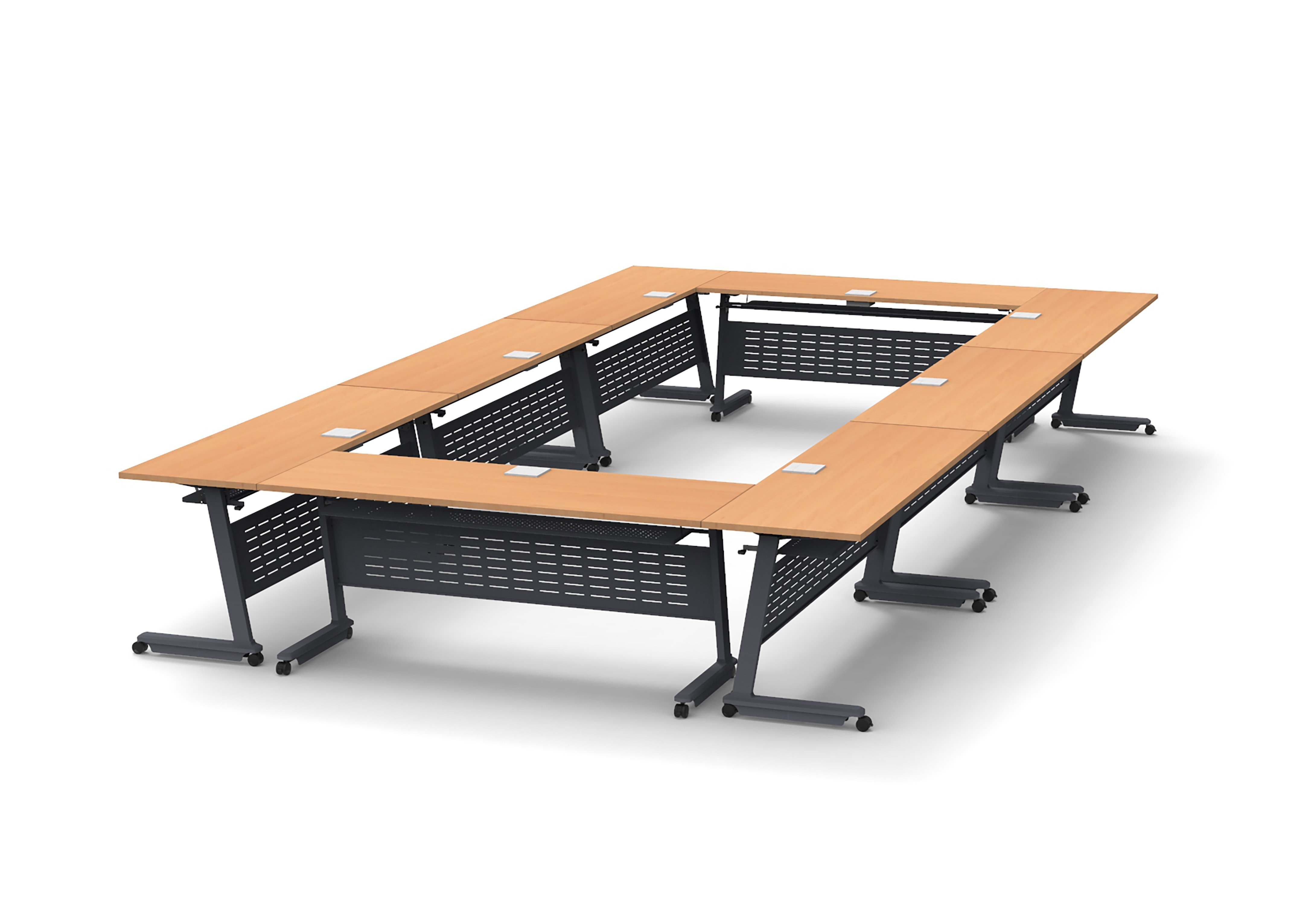 TeamWORK Tables 16 Person Training Meeting Seminar Tables Set | Wayfair