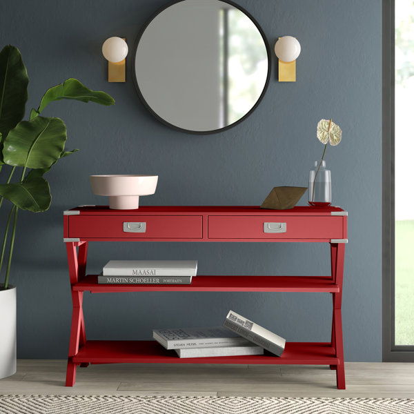 X & Cross Leg Console Tables You'll Love | Wayfair