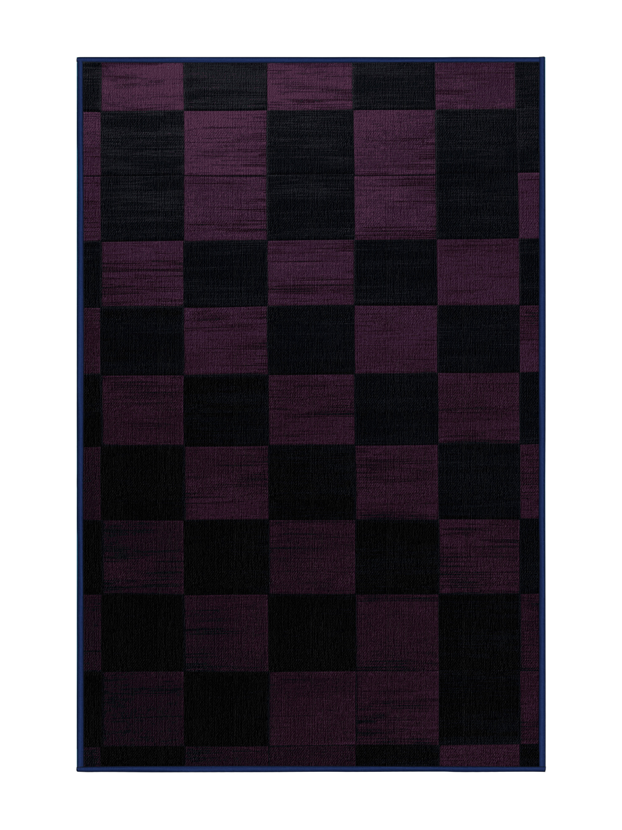Hokku Designs Machine Washable Checkered Blue Area Rug | Wayfair