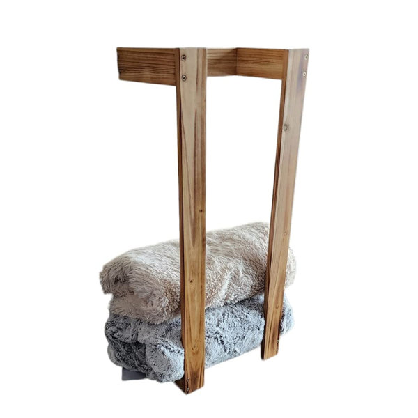 QIANXI 12'' Wood 1 Wall Towel Bar - Wayfair Canada