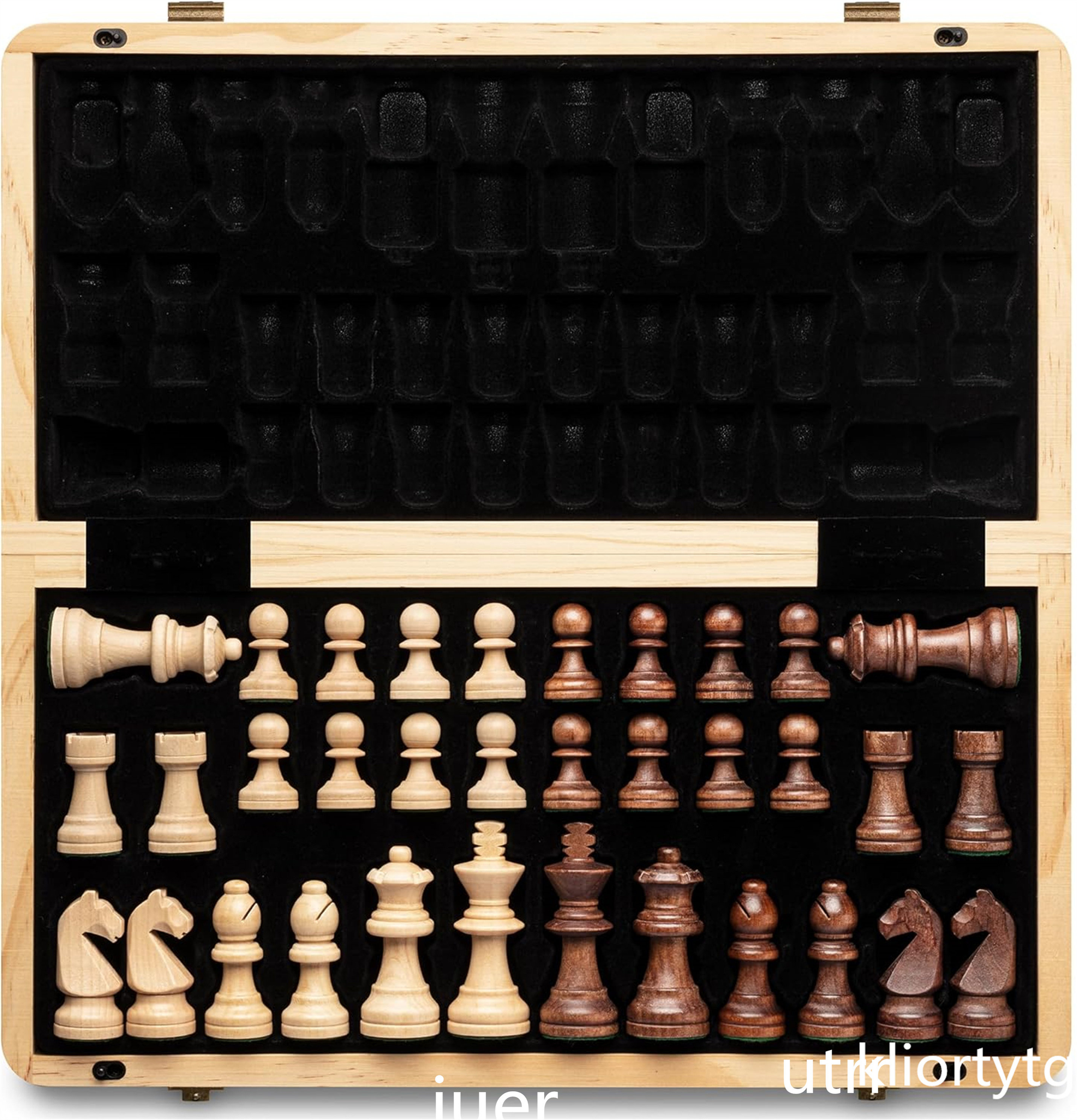 MAKBEZ Wooden Folding Chess Set | Wayfair