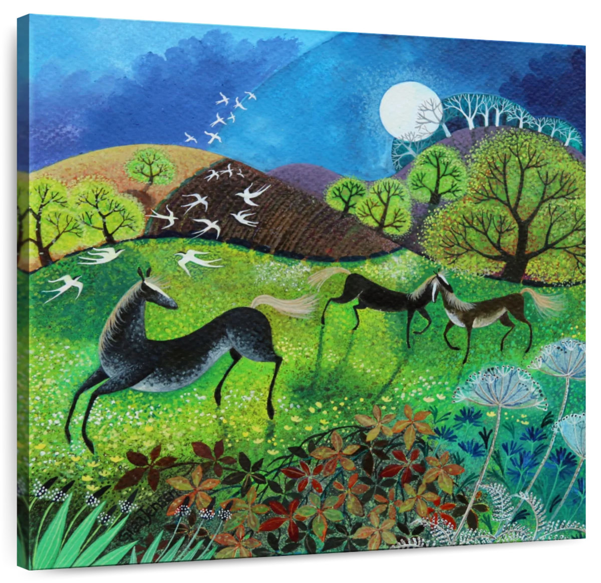 Ebern Designs Crowle Frisky Ponies - Wayfair Canada