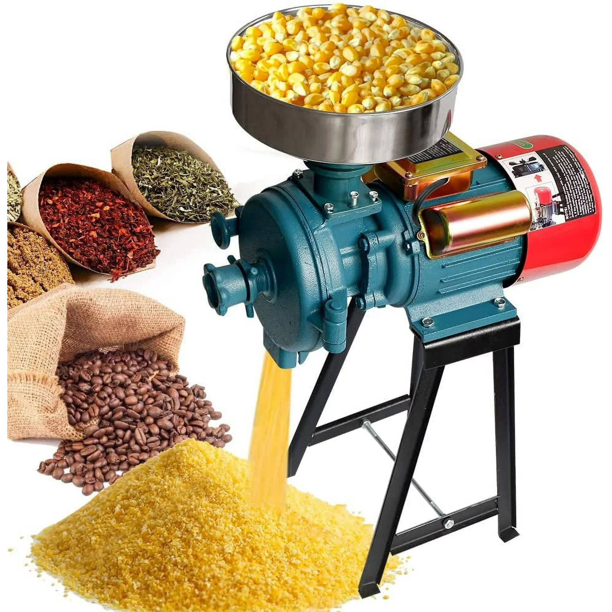 ShangQuan WuLiu Electric Grain Mill Grinder, 110V 3000W Commercial ...