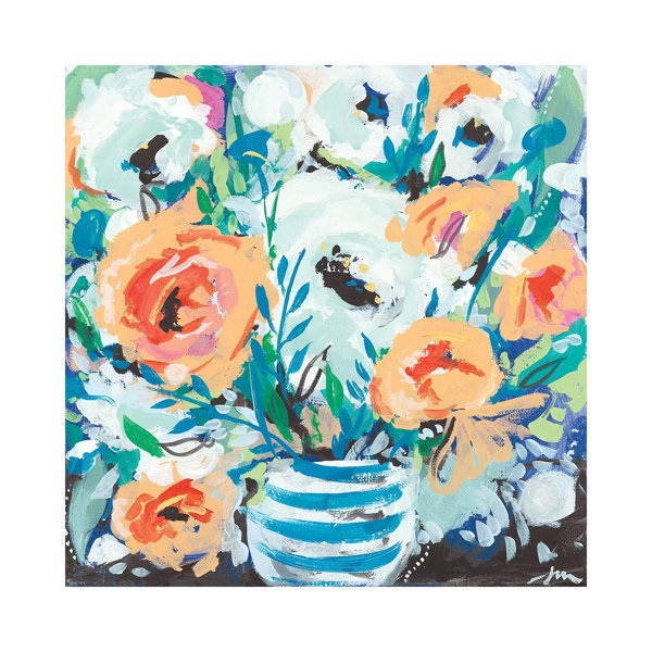 ClassicLiving Fancy Florals II by Jessica Mingo - Wrapped Canvas ...