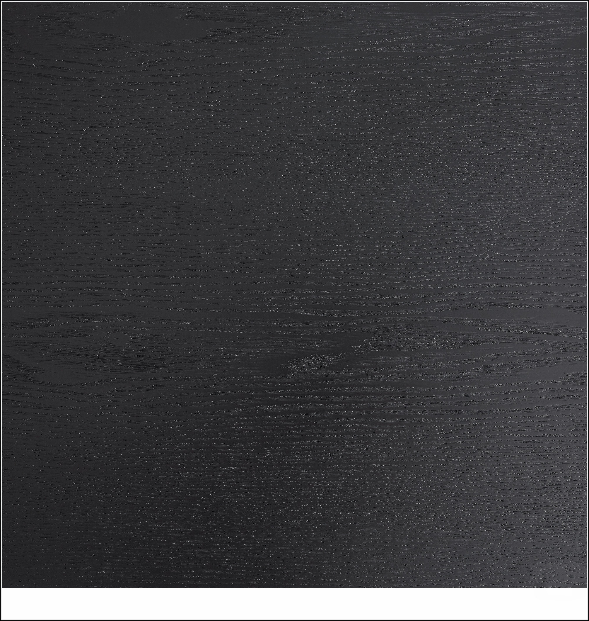 George Oliver Coffee Table Black Oak Wood Surface and Black Metel Feet ...