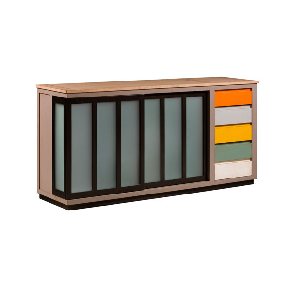 Michel Ferrand Symbiose 78.7'' Solid Wood Sideboard | Wayfair