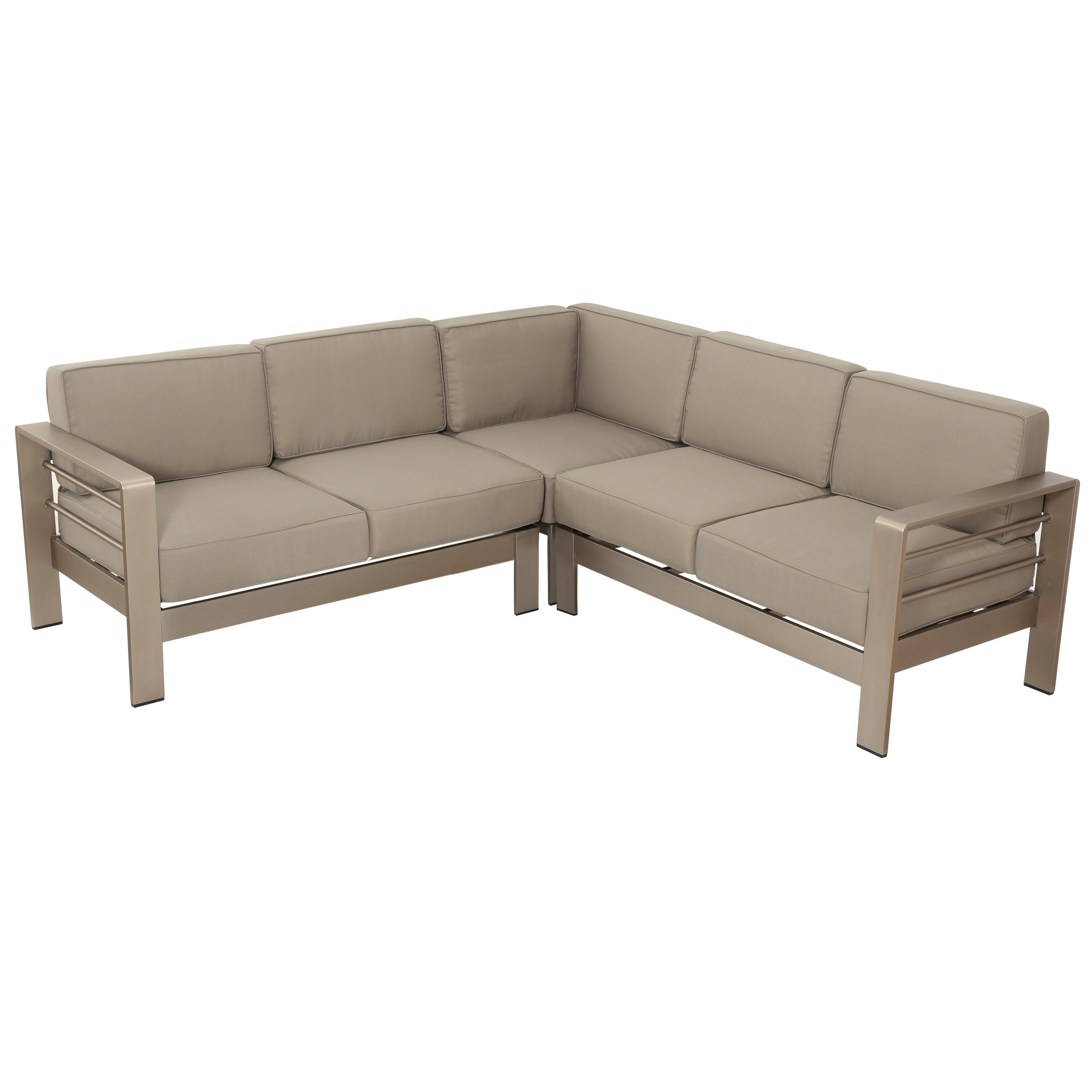 Ivy Bronx Latrae 80.5'' Wide Outdoor L-Shaped Patio Sectional with ...