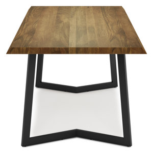 Foundry Select Prunty Metal Base Dining Table | Wayfair