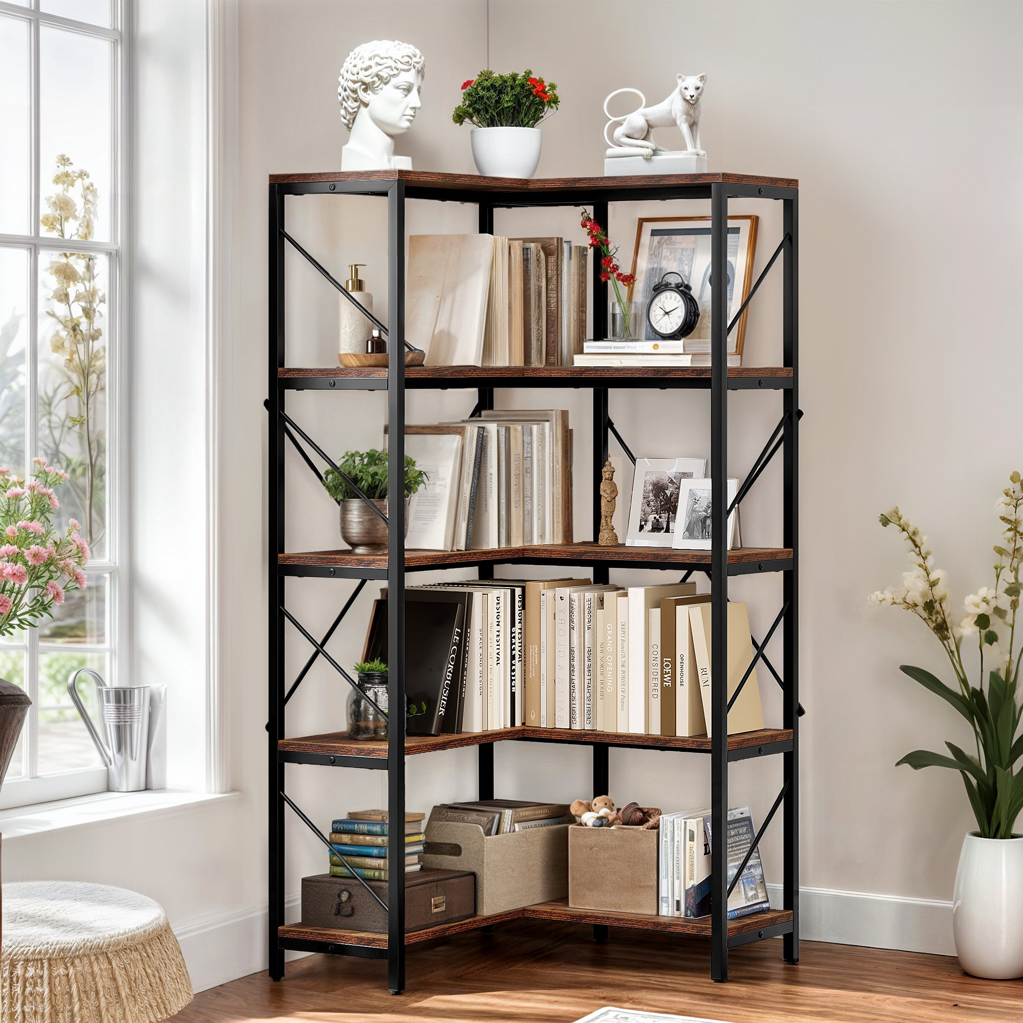 Ebern Designs Sylvianne Bookcase & Reviews | Wayfair