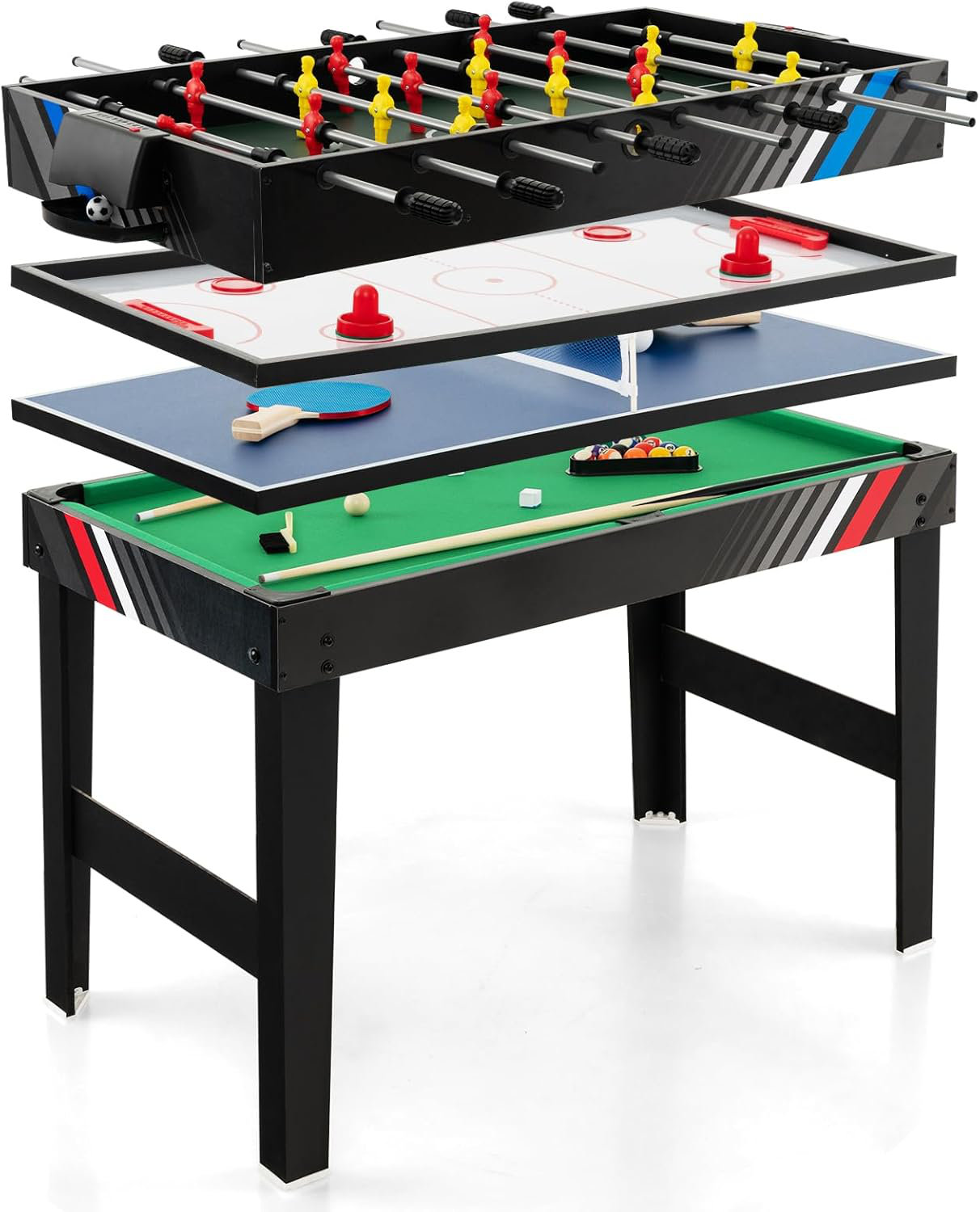 G & R PLUMBING ENTERPRISES, INC. 4-in-1 Multi Game Table, 49 Inch ...