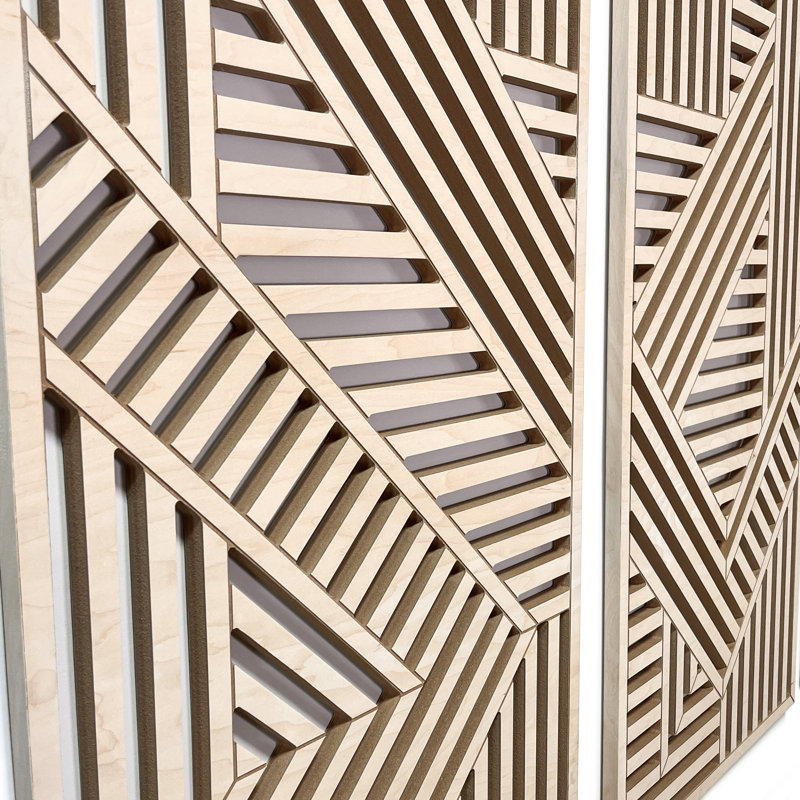 Other Furniture Geometric Cutouts Wood Wall Art | Wayfair