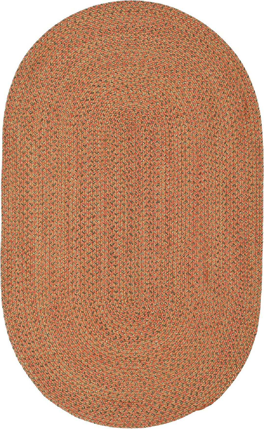 Dovecove Clouse Handmade Braided Oval 3' x 5' Area Rug in Brown | Wayfair