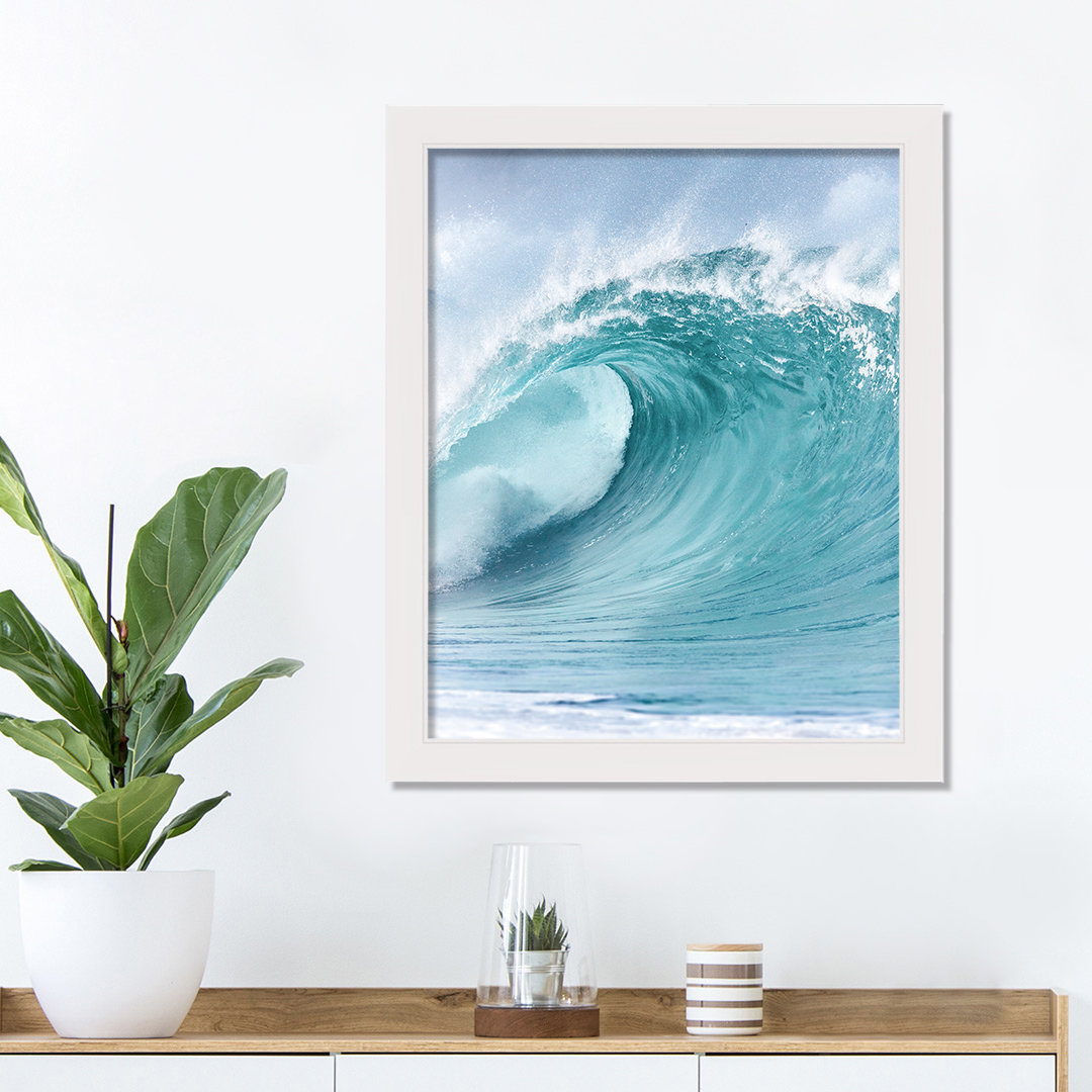 Rosecliff Heights Cresting Wave - Single Picture Frame Print - Wayfair ...