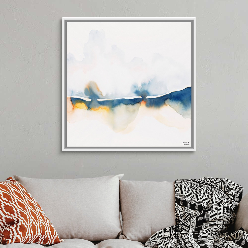 Wrought Studio™ Rain on Fire by Andrea Bijou - Print on Canvas | Wayfair
