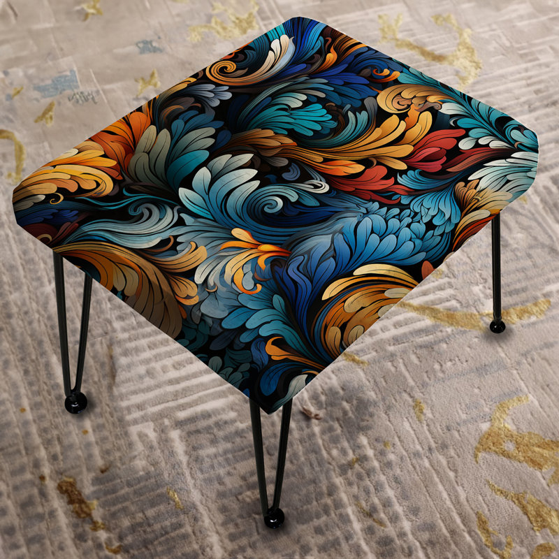Design Art Urban Fusion Paisley Pattern - Paisley Rectangle Ottoman ...