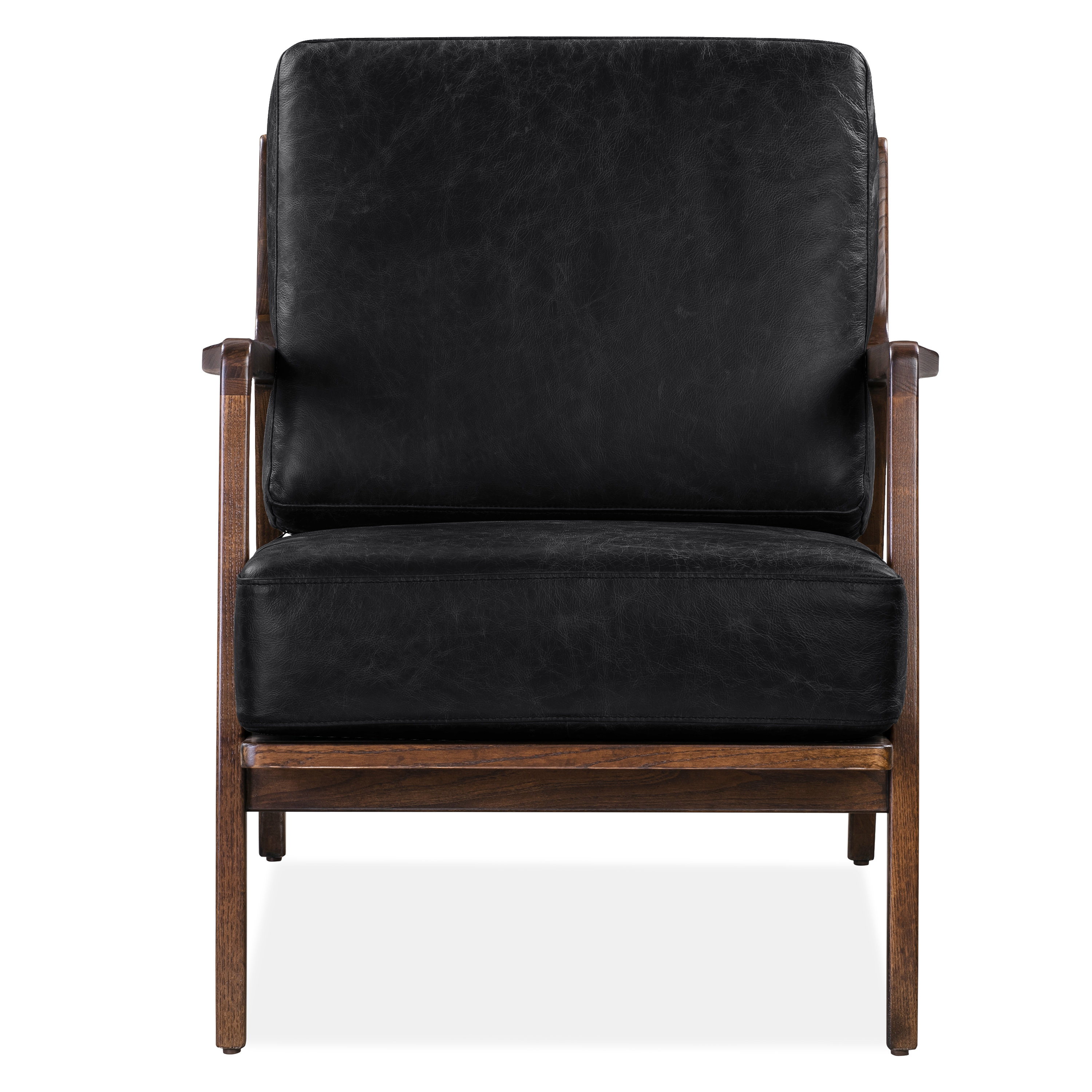 Poly & Bark Genuine Leather Accent Chair & Reviews | Wayfair