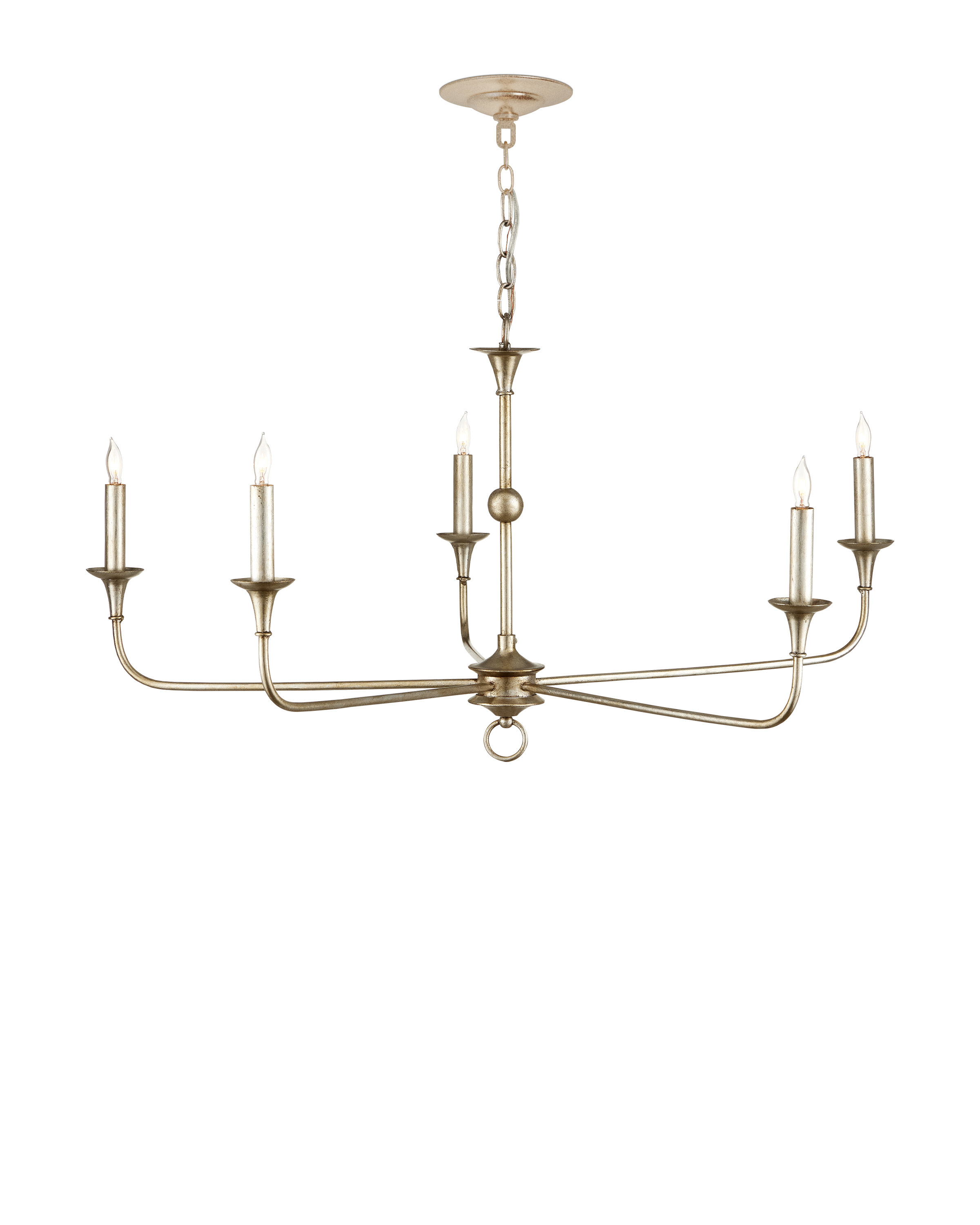 Currey & Company Nottaway 5 - Light Candle Style Classic Chandelier ...